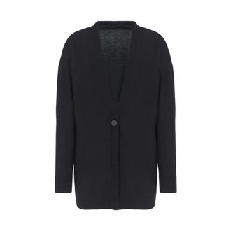 A|X Armani Exchange Shawl Collar Cardigan - - Knitwear - Damen - Schwarzk - XS