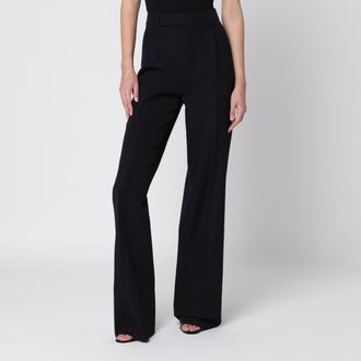 Saint Laurent Black tailored trousers in virgin wool