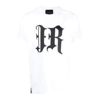 John Richmond Homme, Tops, Blanc, Taille: XL T-Shirt Vaprus