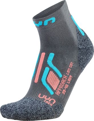UYN Damen Lady Trekking Approach Low Cut Socks Strumpf, Grey/Turquoise, 37/38, S100197
