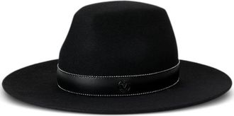 Maison Michel Kyra Fedora aus Wollfilz - Schwarz