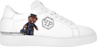 Philipp Plein unisex, Chaussures, Blanc, Taille: 36 EU Low Top Baskets Teddy Doorman