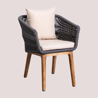 Sklum Gartenstuhl Barker Grau Anthrazit