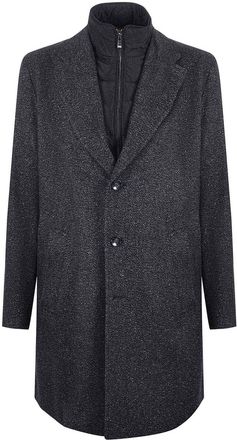 HUGO BOSS Kurzer Mantel - Schwarz