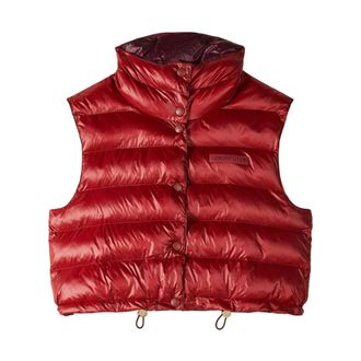 Patrizia Pepe Femme, Vestes, Rouge, Taille: 42 FR Manche Rouge Doudoune R&eacute;versible Fly