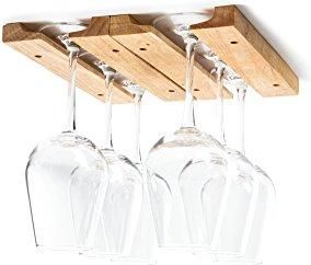 Fox Run Support pour verres &agrave; vin en bois, 27,9 x 17,8 x 1,9 cm, marron