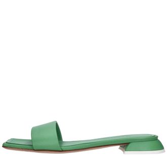 3Juin Leder-Pantoletten - - Shoes - Damen - Gr&uuml;n - 39 EU