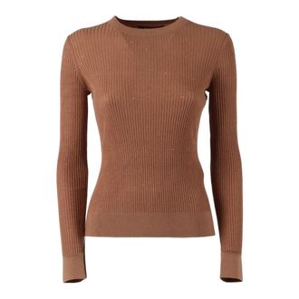Max Mara Damen, Strickwaren, Braun, LGr&ouml;&szlig;e