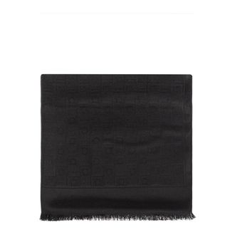 Ferragamo Schal mit Monogramm - - Accessories - Damen - Schwarzk - ONE SIZE