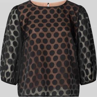 Christian Berg Semitransparentes Blusenshirt im Allover-Look