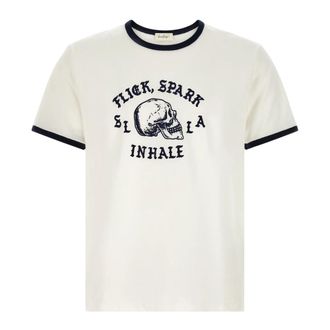 Second/Layer Leichtes Baumwoll-T-Shirt - - Tops - Herren - Wei&szlig; - XL