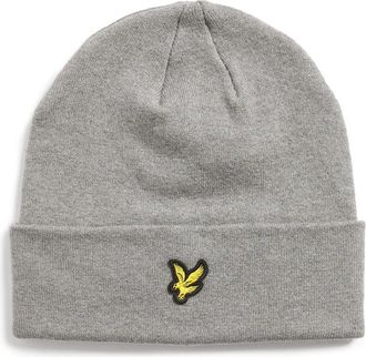 Lyle & Scott Kopfbedeckung Baumwolle Merino Beanie - - Accessories - Herren - Grau - ONE SIZE