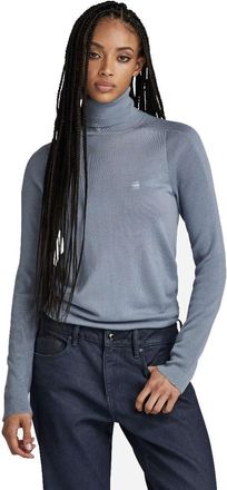 G-Star G-Star RAW Damen Core Slim Turtle Knitted Pullover, Grau (dim Grey D23678-B692-3885), M