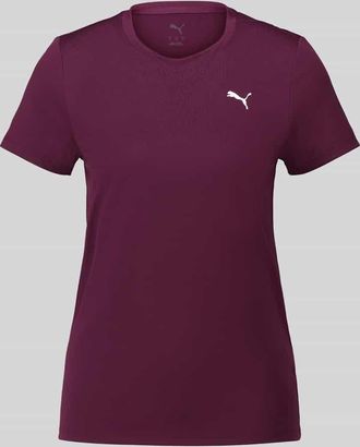 Puma T-Shirt mit Label-Stitching und Rundhalsausschnitt