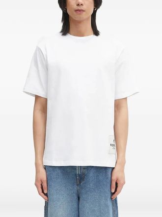 Fiorucci t-shirt à patch logo - Blanc