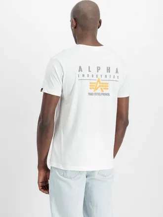 Alpha Industries T-Shirt Puff Print Logo Backprint T-Shirt