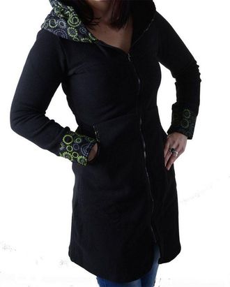 Kunst und Magie Fleecejacke Kunst und Magie Damenmantel aus Fleece Fleecejacke