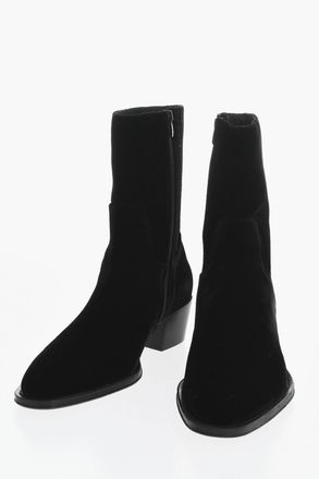 Dsquared2 Stiefeletten CITY NIGHTS aus Velours mit seitlichem Rei&szlig;verschluss, 5,5 cm Absatz Dsquared2