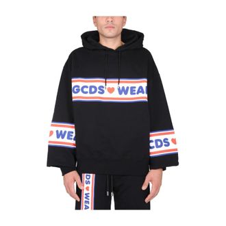 GCDS Gcds, Herren, Sweatshirts & Hoodies, Schwarzk, MGr&ouml;&szlig;e