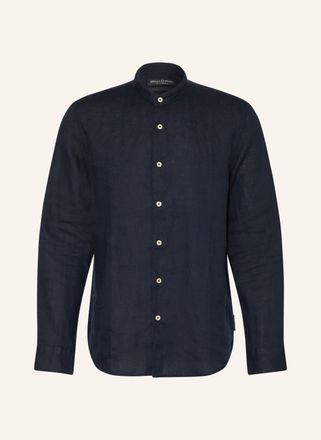 Marc O'Polo Marc Opolo Leinenhemd Regular Fit Mit Stehkragen blau