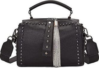 Generic Sac fourre-tout en cuir avec double fermeture éclair pour femme