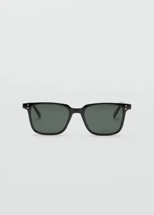 Mango Lunettes de soleil monture rectangulaire noir - Homme - Taille unique - MANGO MAN
