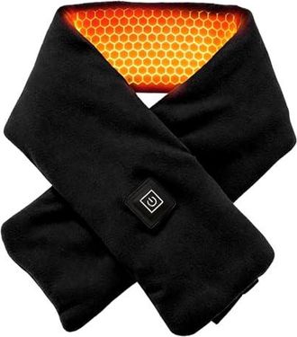 Generico &Eacute;charpe chauffante - Col thermique avec 3 niveaux de chaleur et alimentation par USB | Thermique rembourr&eacute;e et &eacute;charpe chauffante - Pour courir, activ