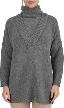 Kiton Femme, Pulls, Gris, Taille: 34 FR Pull Col Roul&eacute;