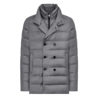 Duno Homme, Vestes, Gris, Taille: XL Blazer &agrave; double boutonnage en argent