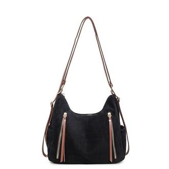 Generic Sac &agrave; dos en daim synth&eacute;tique pour femme et fille, sac &agrave; bandouli&egrave;re r&eacute;glable, sac &agrave; main &agrave; bandouli&egrave;re unique pour voyage, shopping, travail, usage q