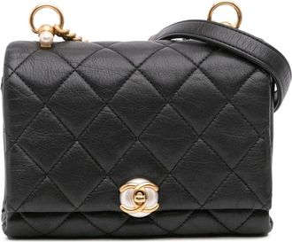 Chanel Sac bandouli&egrave;re matelass&eacute; doccasion - Femme - Pre-owned - Noir - Taille: ONE Size