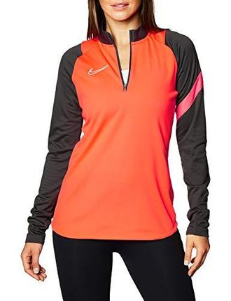 Nike Nike Womens Academy Pro Drill Top Haut dentraînement, Bright Crimson/Anthracite/White, S Femme