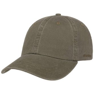 Stetson Rector Basecap Damen Herren Baumwollcap Sonnenschutz UV-Schutz 40+ Gr&ouml;&szlig;enverstellbar Baseballcap Sommer Winter Oliv One Size