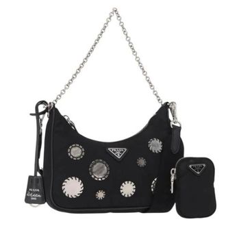 Prada Sac bandouli&egrave;re en nylon Pre-owned - Femme - Pre-owned - Noir - Taille: ONE Size