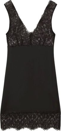 Marella Femme, Robes, Noir, Taille: 38 FR Robe à empiècements en dentelle