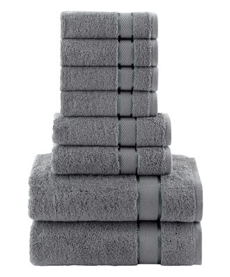 Elegant Comfort Premium Baumwolle 8-teiliges Handtuch-Set enth&auml;lt 4 Waschlappen, 2 Handt&uuml;cher und 2 Badet&uuml;cher, 100% T&uuml;rkische Baumwolle - Hochsaugf&auml;hige und superwei