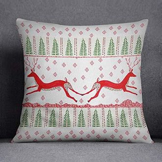 Bonamaison Le Jardin du Lin Kissenhüllen, Cotton, Mehrfarbig, 45x45