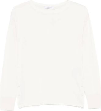 Max Mara pull &agrave; boutons d&eacute;coratifs - Blanc