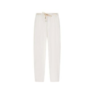 Herno Femme, Pantalons, Blanc, Taille: 40 FR Cropped Pantalons