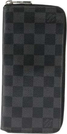 Louis Vuitton unisex, Pre-owned, Noir, Taille: ONE Size Portefeuille en toile Pre-owned