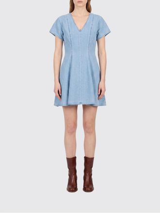 7 For All Mankind Robe Femme couleur Bleu