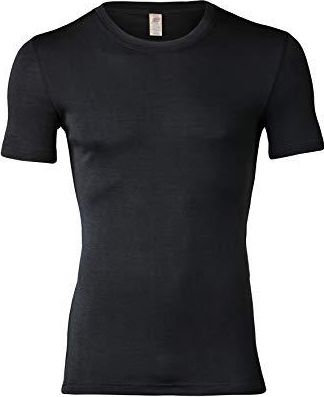 Engel Naturel T-Shirt Homme Laine et Soie - Noir - 46
