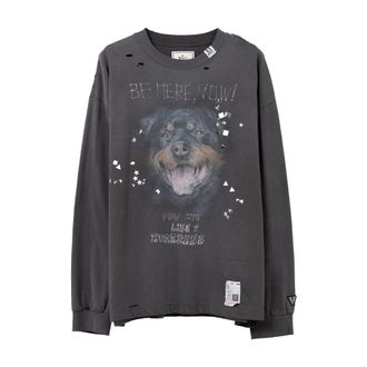 Miharayasuhiro Mihara Yasuhiro, Homme, Tops, Noir, Taille: S Logo T-shirt With Studs
