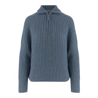 Allude Kaschmir- und Seidenpullover - - Knitwear - Damen - Blau - S