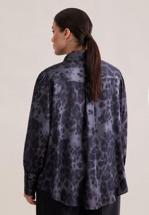 Seidensticker Klassische Bluse Schwarze Rose 1/1 Druck