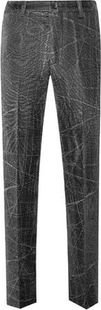 Generic Pantalon de danse disco pour homme - Jambe droite - Brillant - Pantalon de bo&icirc;te de nuit pour homme, noir 1, 3XL