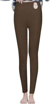 Generic Legging thermique pour femme avec poches - Contr&ocirc;le du ventre - Noir - Legging de sport taille haute pour la gym, le yoga en hiver - Pantalon de d&eacute;ten