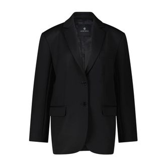 Anine Bing Femme, Vestes, Noir, Taille: 42 FR Blazer Classique à Col Revers