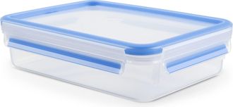 Emsa Clip & Close Frischhaltedose, rechteckig, 1,2 L, mit Deckel, Aufbewahrungsbox, 100 Prozent dicht, spülmaschinen-, gefrier-, mikrowellenfest, Transpare