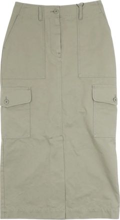 Max Mara Femme, Jupes, Vert, Taille: 34 FR Calais Midi Skirt